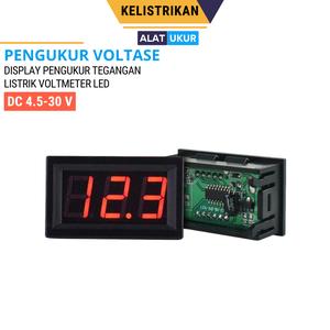 Promo VOLT METER DIGITAL LED DISPLAY PENGUKUR TEGANGAN LISTRIK DC 4.5 ...