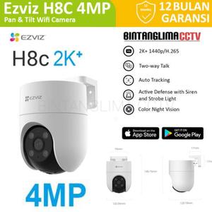 Jual EZVIZ H8C 4MP 2K+ Outdoor IP Camera Pan & Tilt 360 CCTV Wifi IPCAM ...