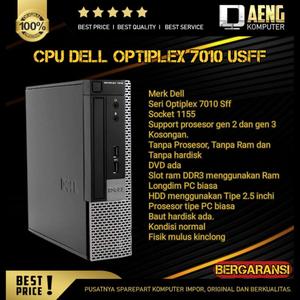Jual Cpu PC Dell Optiplex 7010 Usff Ultra Slim Socket 1155 gen 2 gen 3 ...
