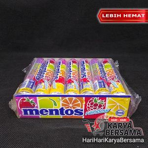 Jual MENTOS STICK RAINBOW PERMEN RASA ANEKA BUAH PACK ISI 14'S X 29GR ...