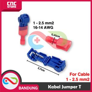 Jual KABEL JUMPER T BIRU 1-2.5MM2 WIRE CONNECTOR CABANG 3 SPLITTER ...