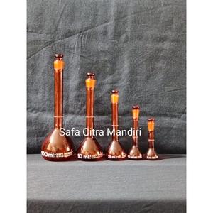 Jual Labu Ukur Coklat 10Ml / Volumetric Flask Amber Pyrex - Kota ...