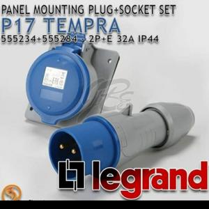 Jual Legrand Panel Mounting 32A 2P+E Female 555284+Stright Plug 555234 ...