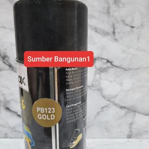 Jual Pylox Basics PB123 Gold 300cc cat semprot emas tembok nippon paint ...