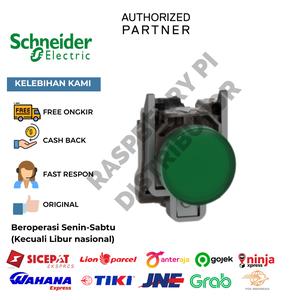 Jual SCHNEIDER ELECTRIC XB4 PILOT LAMP LED 110-120VAC HIJAU XB4BVG3 ...