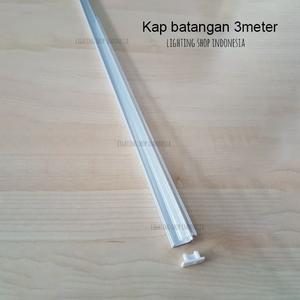 Jual Kap lampu batangan 3 meter alumunium bentuk rata rumah lampu strip ...