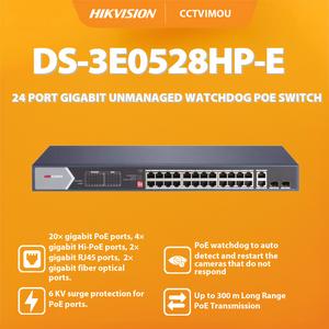 Promo HIKVISION DS-3E0528HP-E 24 PORT GIGABIT UNMANAGED WATCHDOG POE SWITCH - Jakarta Utara ...