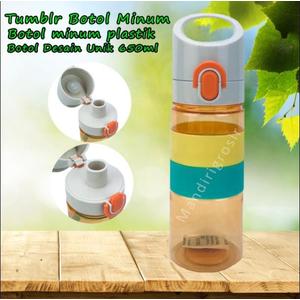 Promo Warna kuning*Botol minum plastik *hijau Desain Unik * 650ml ...