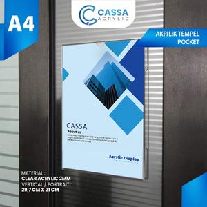 Promo Acrylic Pocket Frame / Akrilik Tempel / Display Brosur A4 ...