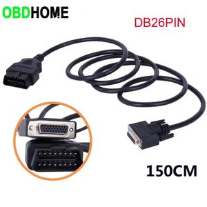 Jual 150cm OBD2 16Pin To RS232 Port 26Pin Female Cable DB26 PIN Convert ...