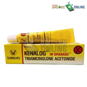Jual KENALOG IN ORABASE 0.1% OINT/TRIAMCINOLONE/SARIAWAN/JAMUR MULUT ...