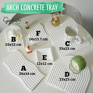 Jual Arch Tray Concrete - Tatakan Semen Industrial - Cement Coaster Set ...