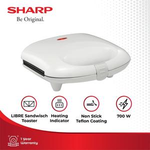 Jual Sharp Cookwear KZS-70L(W) LIBRE Sandwich Toaster White 4 Slices ...