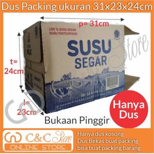 Jual Dus Kardus Kosong Bekas Susu Ukuran 31Cm X 24Cm X 23Cm - Jakarta ...