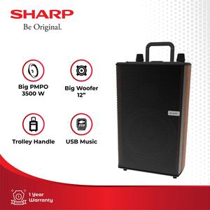 Promo Sharp Audio dan Speaker CBOX-TRB12MBO Trolley Series Black 50 ...