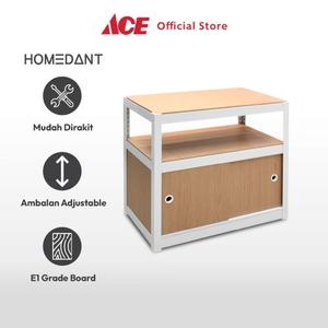 Promo Ace - Homedant Rak Besi 3 Tingkat Dengan Kabinet Penyimpanan ...