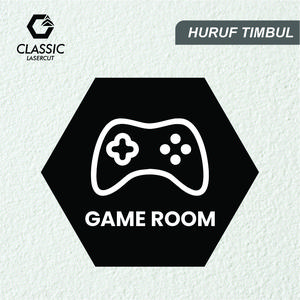 Jual Game Room Signboard Akrilik Timbul - 15cm, Bulat - Kota Sukabumi ...