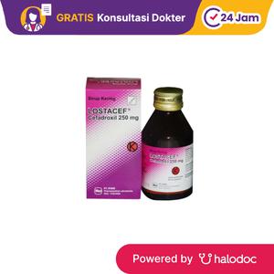 Jual Lostacef 250 mg/5 ml Sirup 60 ml - Antibiotik - Halodoc - Kota ...