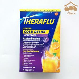 Jual Theraflu Nighttime Severe Cold Cough Relief Honey Lemon Tea 6 ...