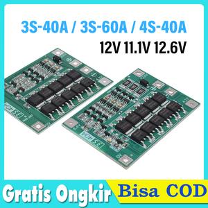 Jual BMS 3S 4S 40A 60A 18650 Li-ion Lithium Baterai Balance Charger ...