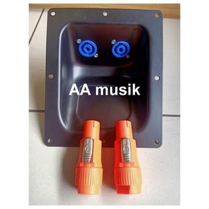 Jual PLAT/TERMINAL BOX SPEAKER LENGKAP DENGAN SPIKON INPUT OUTPUT ...