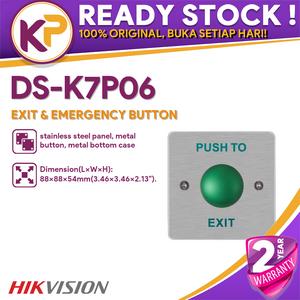 Promo HIKVISION DS-K7P06 EXIT & EMERGENCY BUTTON - Jakarta Utara ...