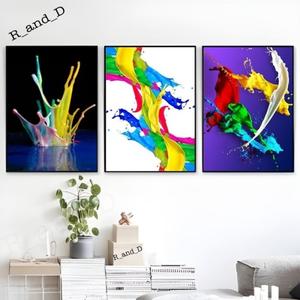 Jual poster dinding gambar abstrak ukuran A3, hiasan dinding bingkai ...
