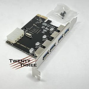 Jual PCI Express USB 3.0 4 port Card - PCIE PCI-E Express molex power card - Kota Balikpapan ...