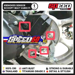Jual Baut Krengkes Sensor Scoopy Beat Vario Fi Baut Titanium King Nut ...
