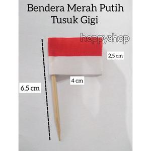 Jual Cake Topper Bendera Merah Putih Tusuk Gigi 17 Agustusan Hiasan Kue ...
