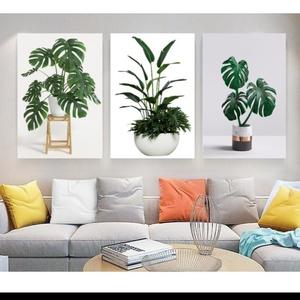 Jual Hiasan dinding gambar daun, bingkai foto kayu mdf ukuran A3 ...