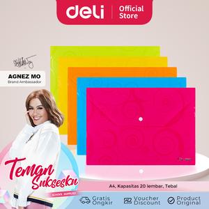 Jual Deli Map Folder / File Map A4 Kapasitas 20 Lembar E39640 - Jakarta ...