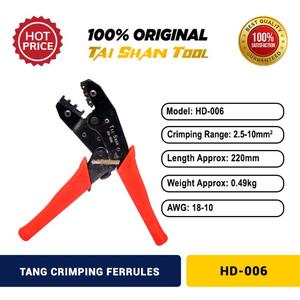 Jual Tang Crimping Ferrules 2.5 - 10mm Tang Press Skun HD 006 Taishan ...