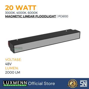 Jual LUXMENN LED Magnetic Track Light Linear Flood Light, 20W - 3000K ...