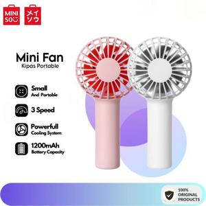 Jual Mini Fan 1200mAh USB Kipas Angin Genggam Mini 3 Speed Miniso Candy ...