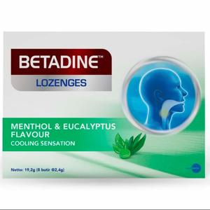 Jual Betadine Sore Throat Spray Povidone Iodine Mouthwash Lozenges ...