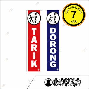 Jual Akrilik Tarik Dorong - Acrylic Sign TD 20cm x 5cm Push Pull - SFO ...