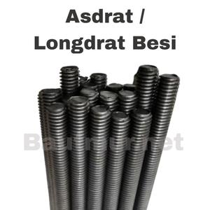 Jual |BEST| Asdrat Fulldrat M12 - Longdrat Besi Ulir 1 Meter - Stud ...