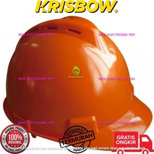 Jual Krisbow Brim Vented Helm Keselamatan Kerja Hdpe Oranye KW1000754 ...