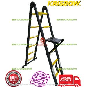 Jual KRISBOW KRISBOW LADDER TELESCOPIC DOUBLE 3.8MTR ALUM 10141260 ...