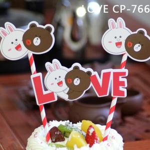 Jual Topper Beruang, Topper Love bear, Hiasan kue Love, Topper Cony ...