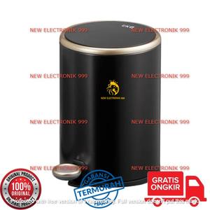 Jual Eko 12 Ltr Cosmo Tempat Sampah Pedal Hitam/gold - Jakarta Barat ...