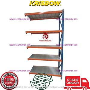 Jual Krisbow 47x120x240 Cm Rak Besi Add Shelving Stainless Biru ...
