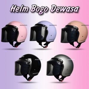 Jual Helm Bogo Dewasa Hijab Thinos Full Leher SNI - TNS Pink Glos ...