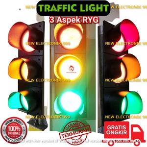 Jual LAMPU LALU LINTAS LED / TRAFFIC LIGHT LED 30CM 3 LAMPU RYG ...