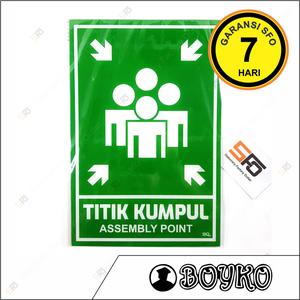 Jual Akrilik Titik Kumpul / Assembly Point - Acrylic Sign Folio 20cm ...