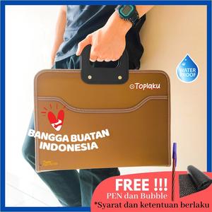 Jual (Ready) Topla Tas Map Dokumen File Penting Anti Air Resleting ...