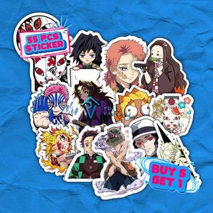 Jual 55pcs Stiker Demon Slayer / Stiker Kimetsu no Yaiba / Stiker Anime ...