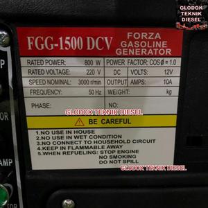 Jual hemat genset generator forza fgg 1500 dcv 1 phase original ...