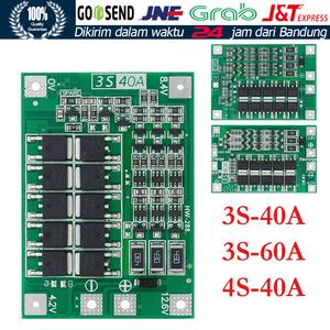 Jual BMS 3S 4S 40A 60A Lithium Battery Balanced Charger Protection ...